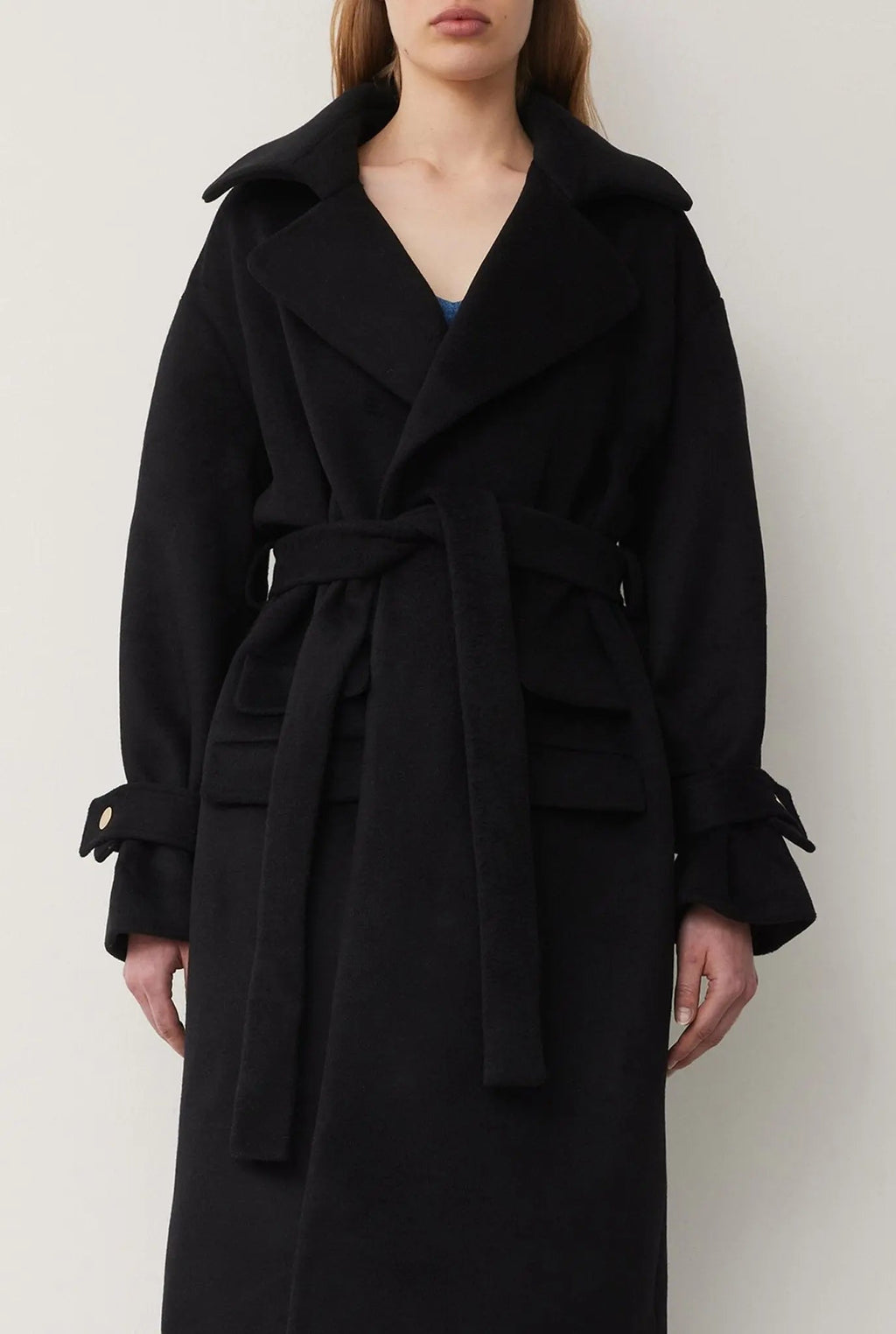 Costes Coat In Noir – STO Stiletto
